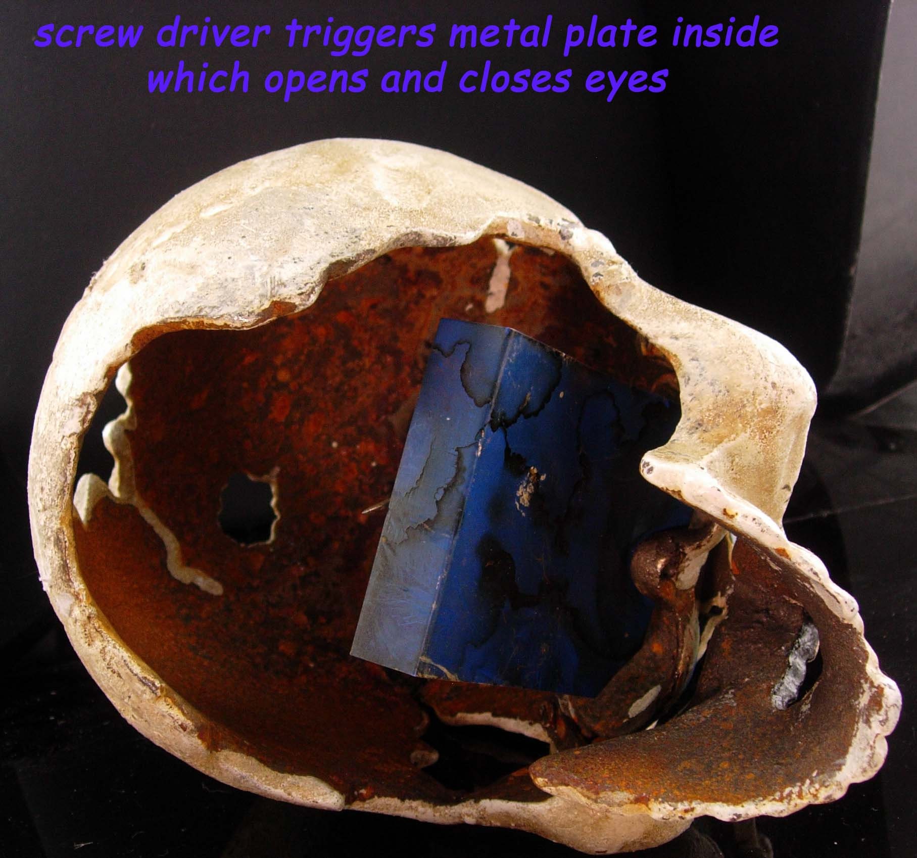 Vintage Cast Iron Mechanical Skull Novelty Horror Screwdriver - Etsy