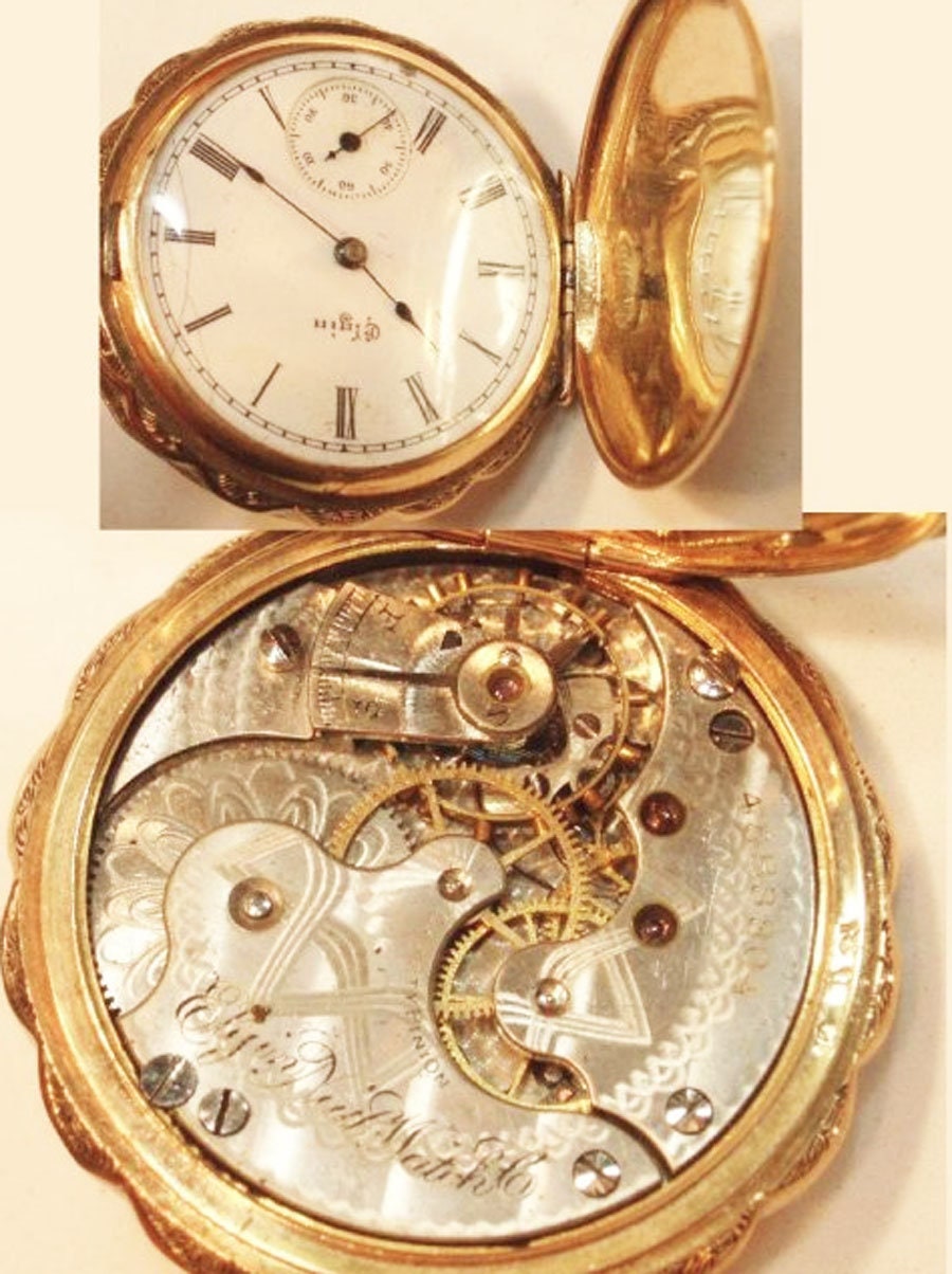 Antique Mourning Bird Pocketwatch Figural 14KT Rose Gold - Etsy