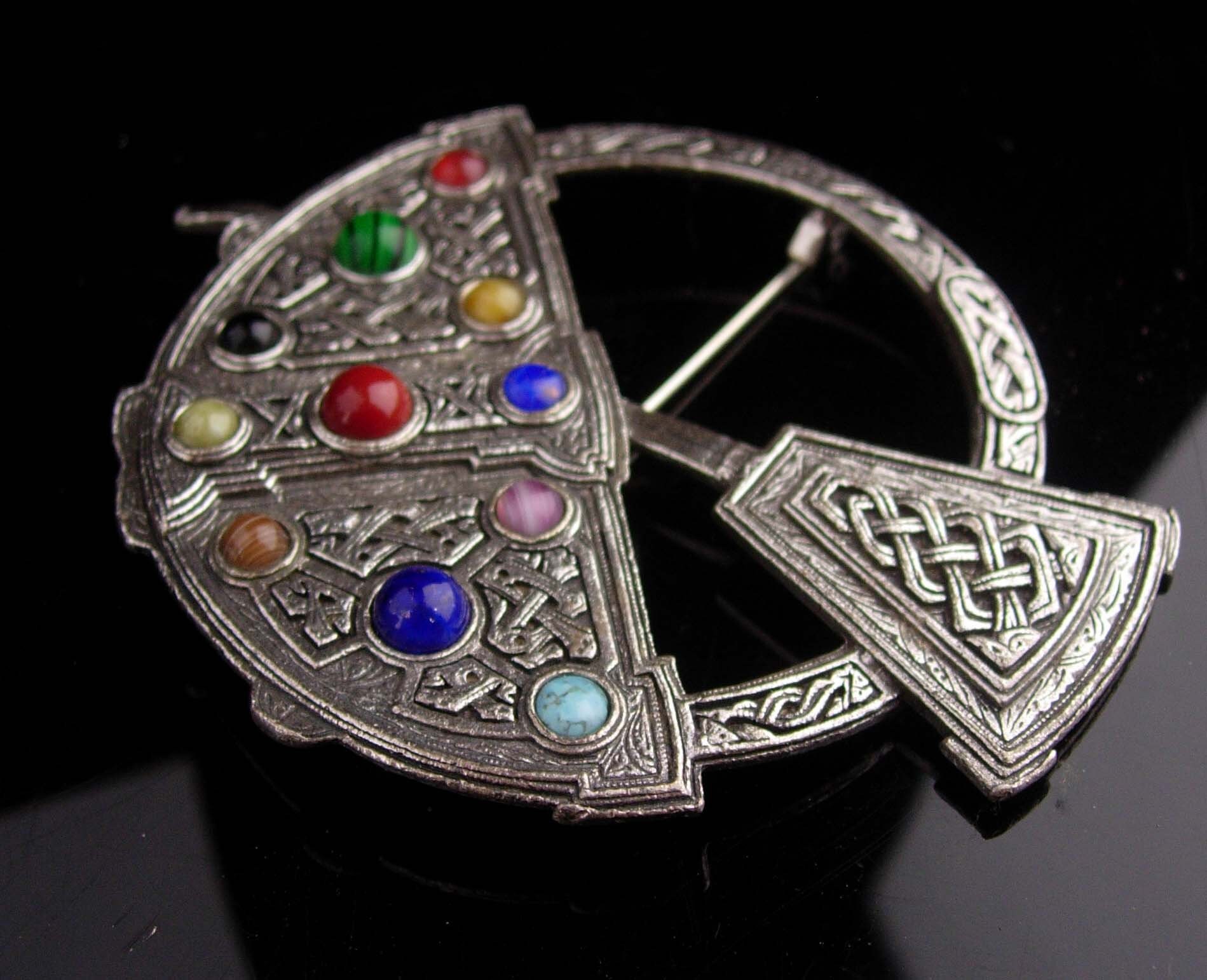 LARGE Vintage Kilt Pin Huge Scottish Brooch Celtic Dagger - Etsy