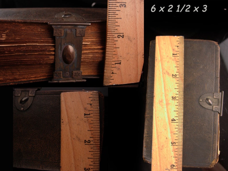 1820 Bible Ornate Hallmark Clasp Antique Inscribed A. P. - Etsy