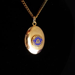 Vintage FBI Locket Necklace 1950's Dept of Justice Pendant Graduation ...