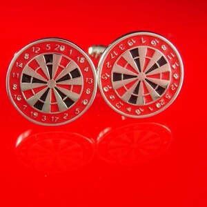 GAMERS DART Board Cufflinks Vintage Competitors Cuff Novelty Men's ...