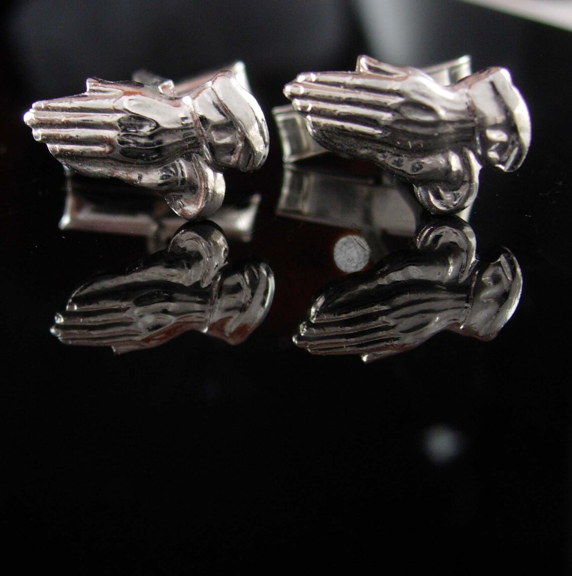Vintage Hand Cufflinks Pray for PEACE Pastor Gift Religious - Etsy