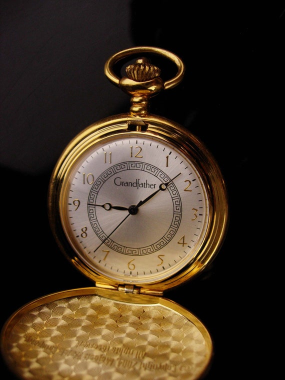 Mens Pocketwatch - Grandfather gift - steampunk acces… - Gem