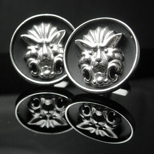 Bacchus Gargoyle Cufflinks Vintage Medieval Mythology God of Wine Demon ...