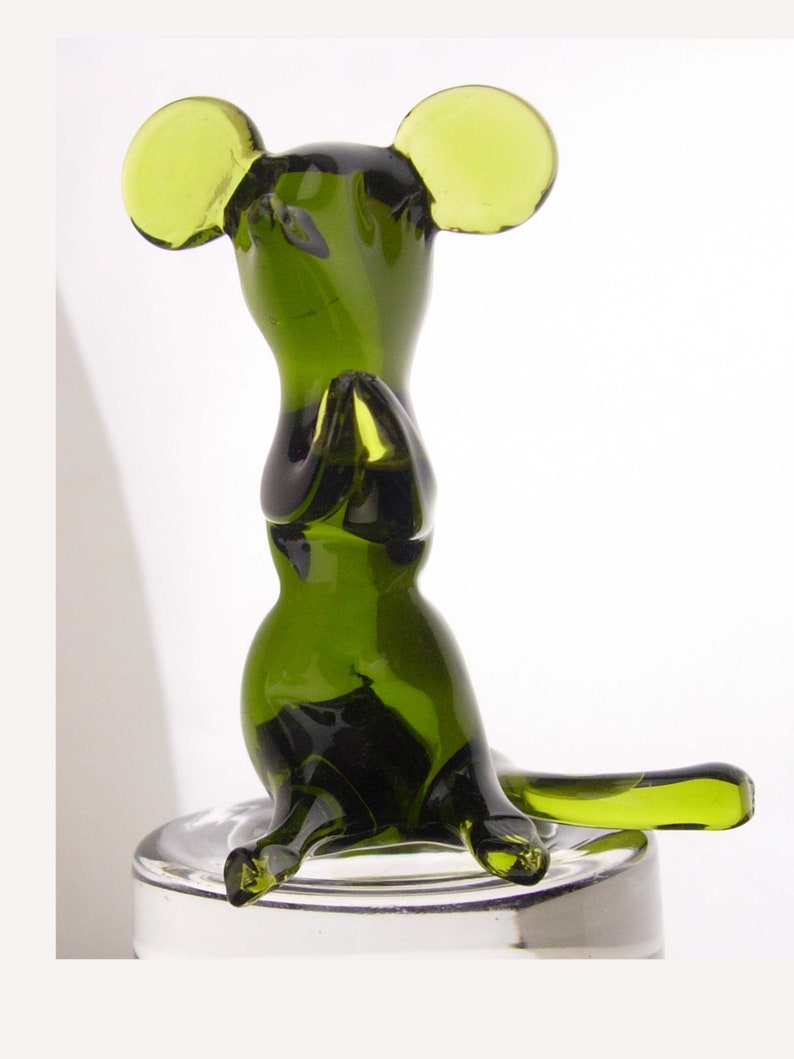 Praying Mouse Paperweight / Glass Mice / Vintage Blown Glass / | Etsy