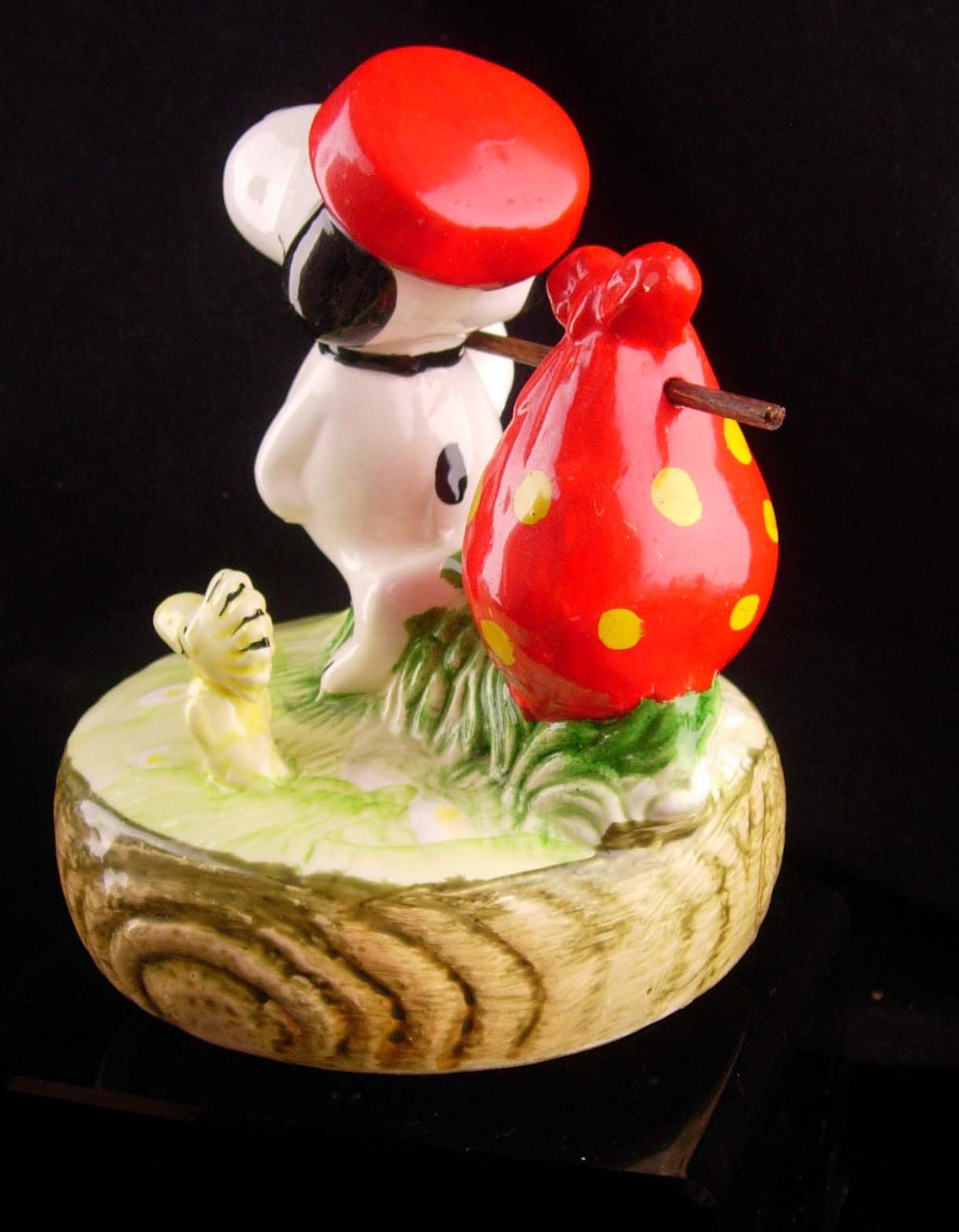 Vintage Woodstock Snoopy Music Box Born Free Peanuts Dog | Etsy