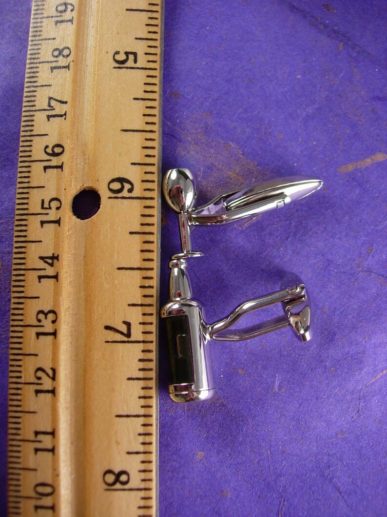 Wedding Cufflinks Champagne Cufflinks Vintage Figural Silver - Etsy