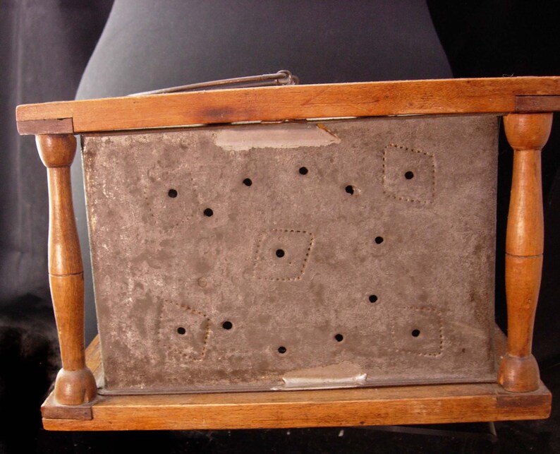 1800's Antique Tin Foot Warmer Box Appraisal New - Etsy