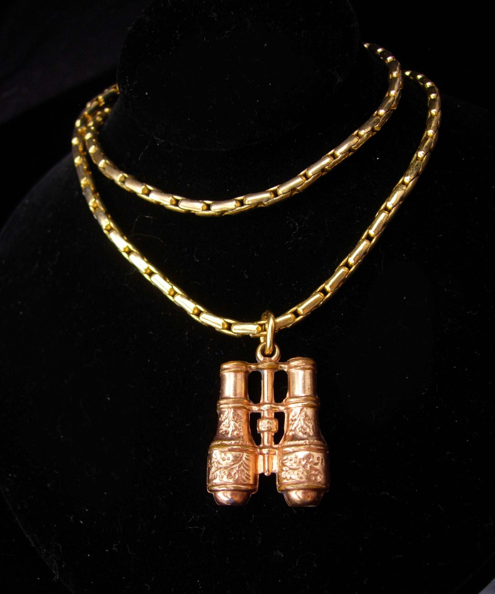 Antique Stanhope / Rose Gold Binoculars / Victorian Fob / Unisex Gold ...