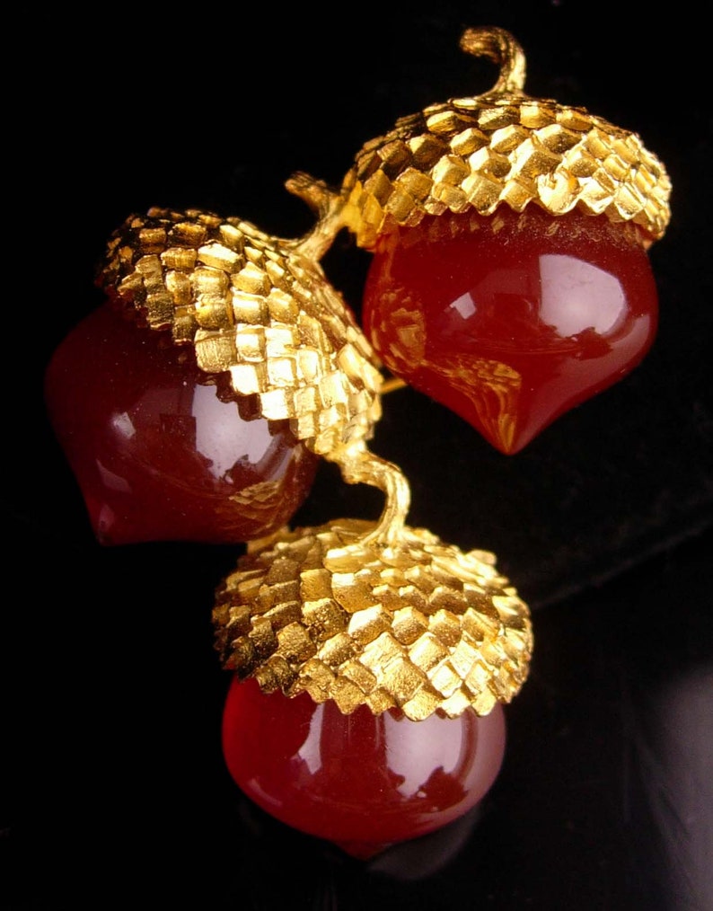 Vintage Acorn Brooch Good Luck Victorian Symbol Magical - Etsy