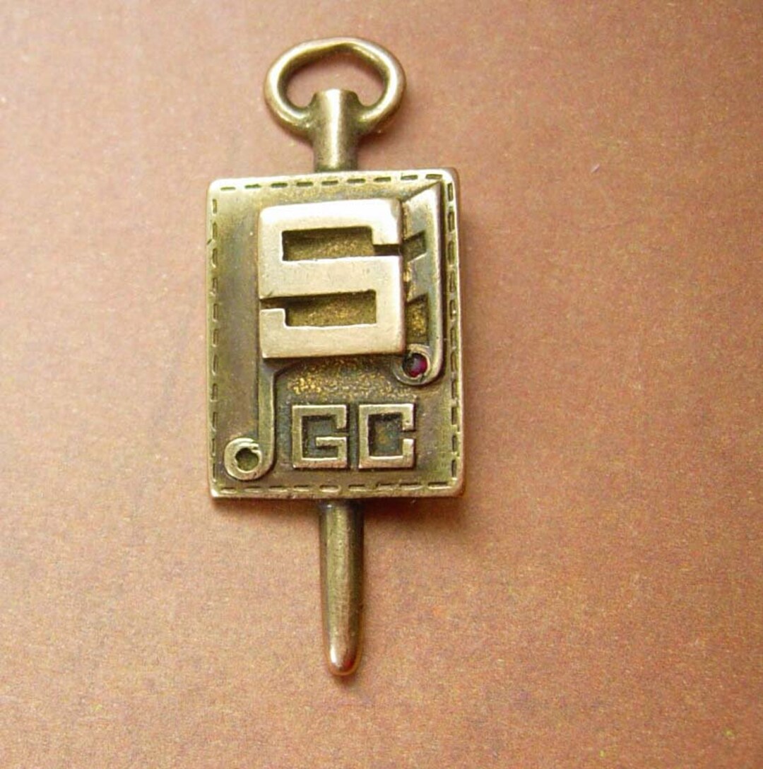 1920s High School Key Pendant GC Initial Vintage 1920s College ...