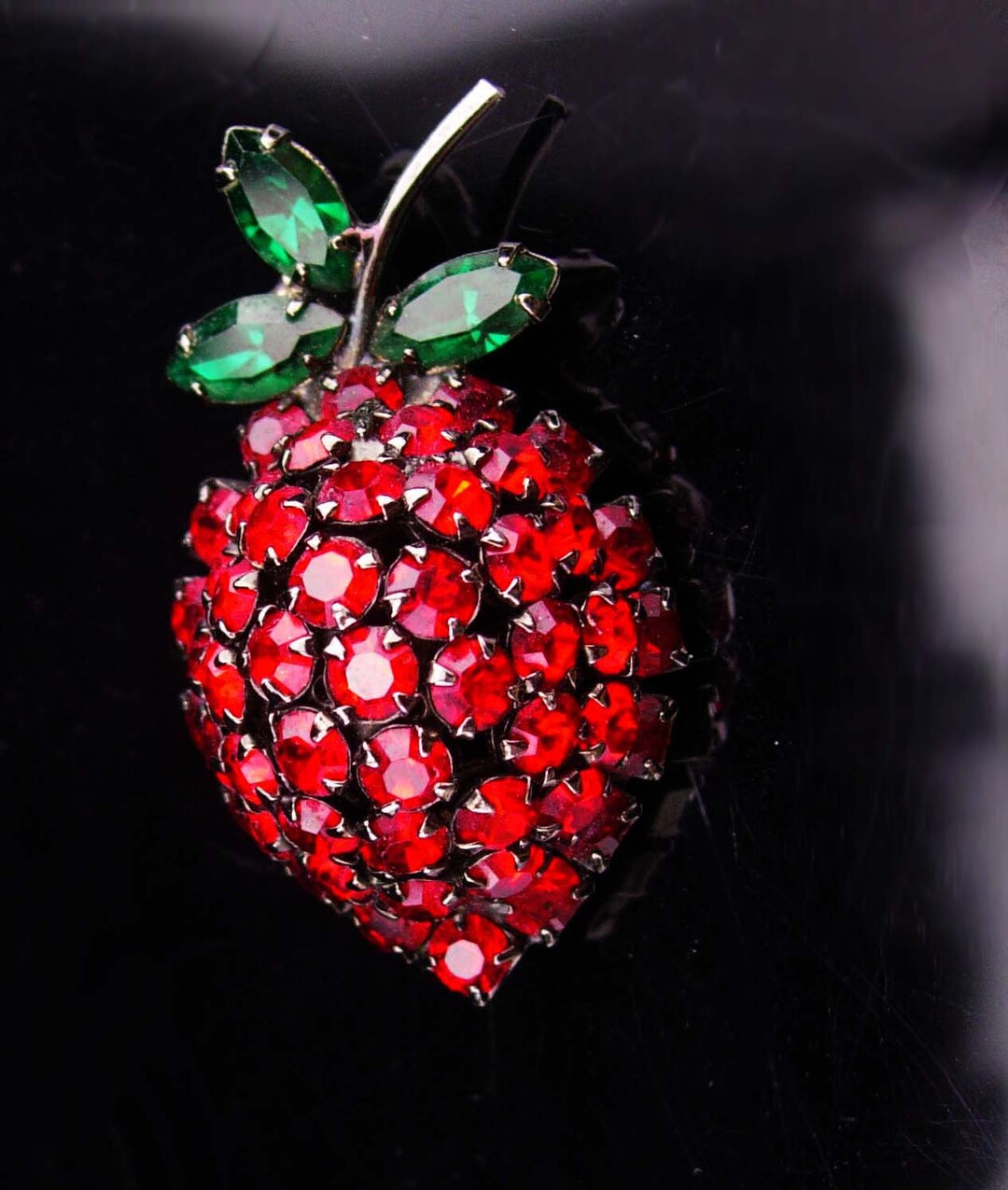 Vintage Strawberry Lapel Pin / Signed Warner Brooch / Mens Lapel Pin ...