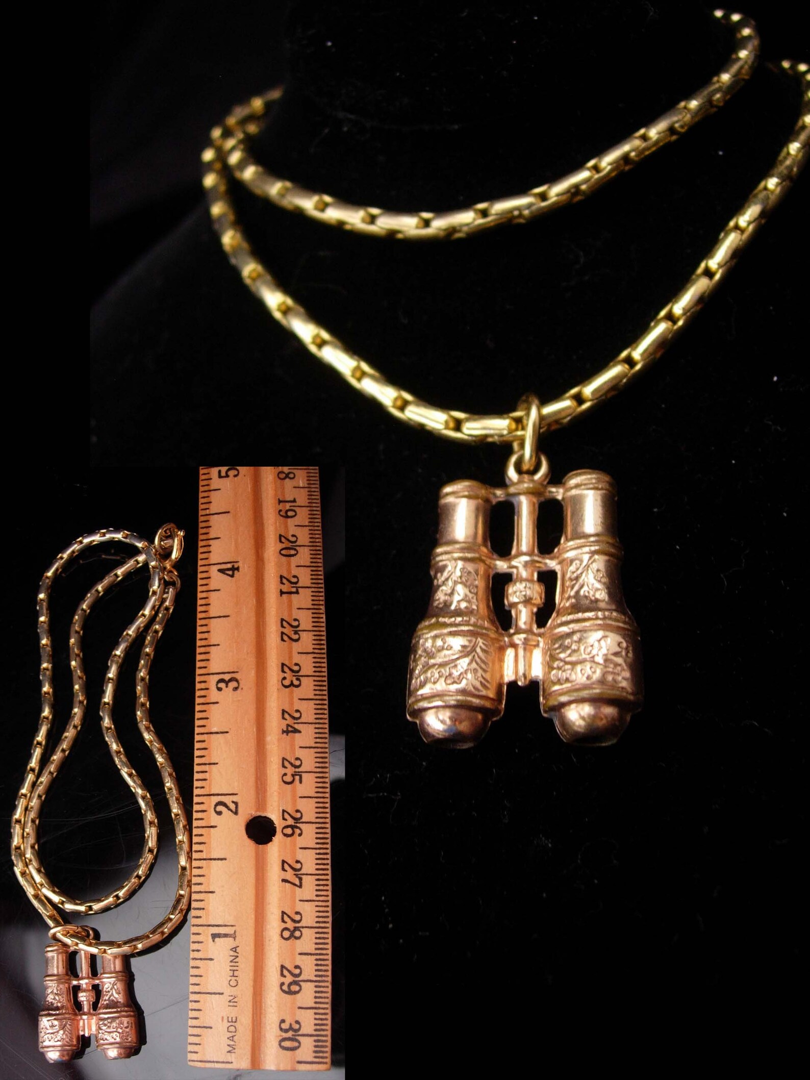 Antique Stanhope / Rose Gold Binoculars / Victorian Fob / - Etsy