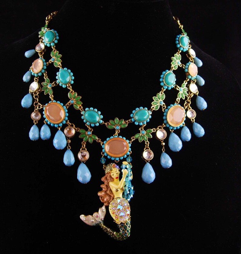 Gorgeous Mermaid Necklace Statement Choker Chandelier - Etsy