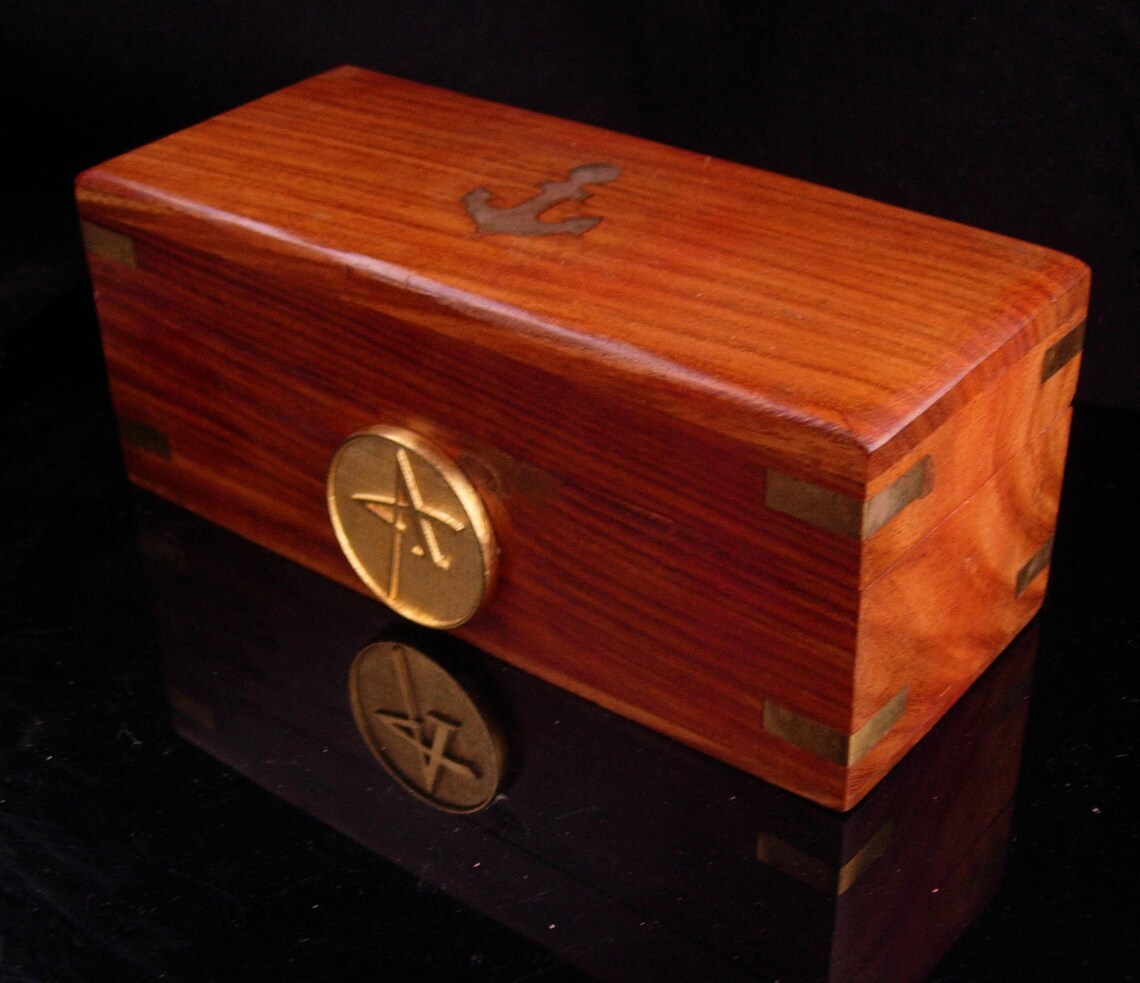 Mens Embossed Ship Box Nautical Anchor Vintage Gift - Etsy