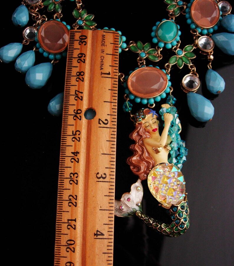 Gorgeous Mermaid Necklace Statement Choker Chandelier - Etsy