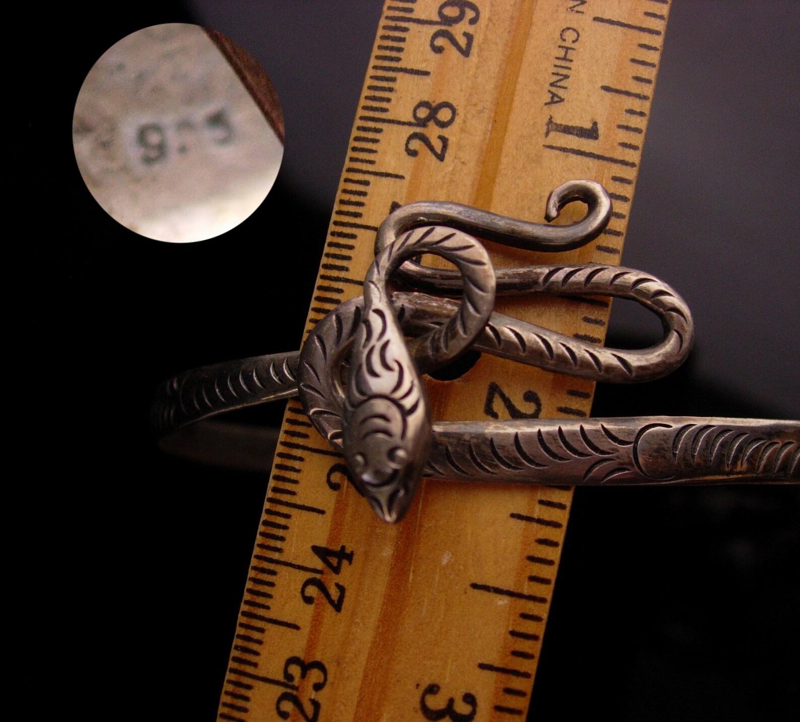 Vintage Sterling Snake Arm Band Cuff Bracelet Doll - Etsy