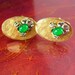 Kiss a FROG Cuff Links Gold Frogger Toad Whimsical Jelly Belly - Etsy