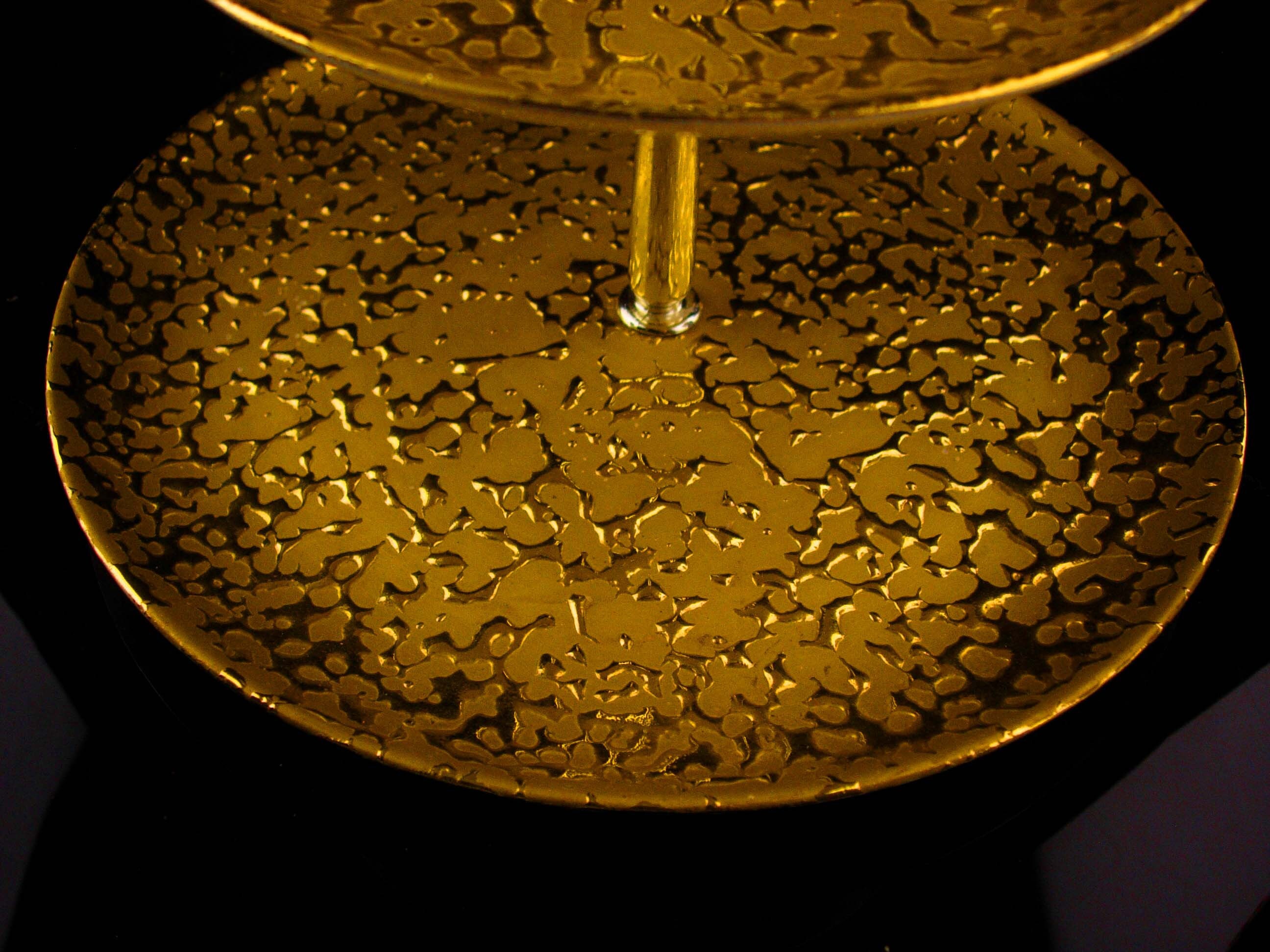 Vintage 22kt gold Wedding cake stand plate 10 inch tea | Etsy