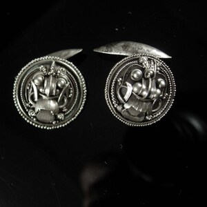 Antique Demon Queen Cufflinks Rangda Balinese Mythology Cuff Links ...