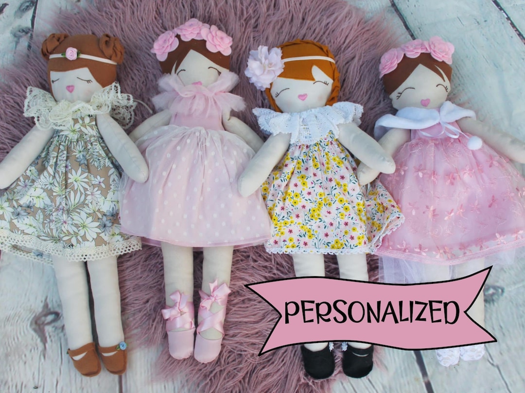 Personalized Rag Doll, Custom Rag Doll, Toddler Gift, Girl Gift ...