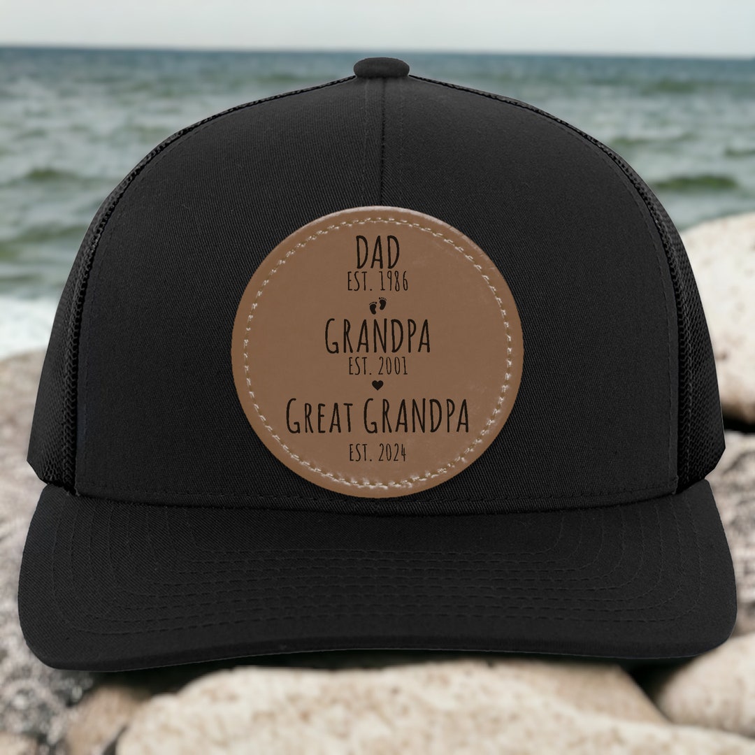 Personalized Great Grandpa Hat, Great Grandpa Trucker Hat, Great ...