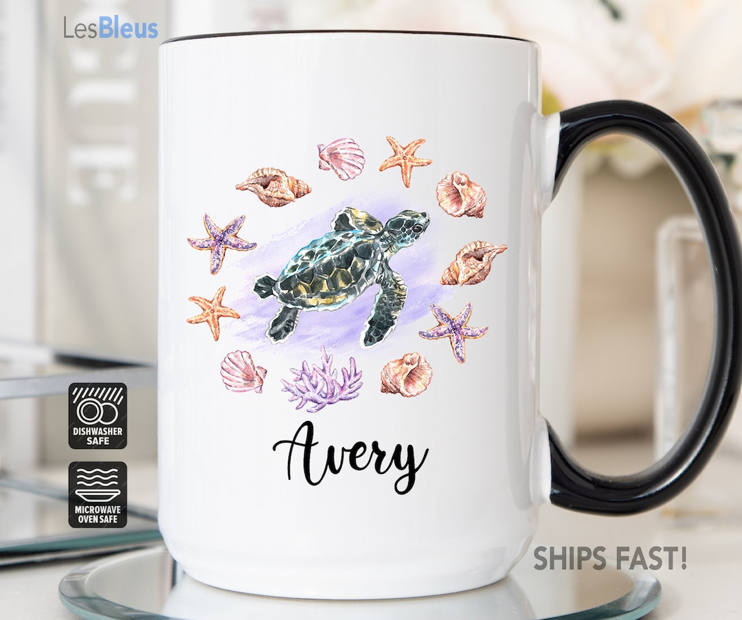Sea Turtle Mug Personalized, Sea Turtle Gifts for Women, Sea Turtle ...