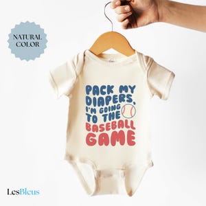Pack My Diapers, I’m Going to the Baseball Game Onesie®, Baseball Baby ...