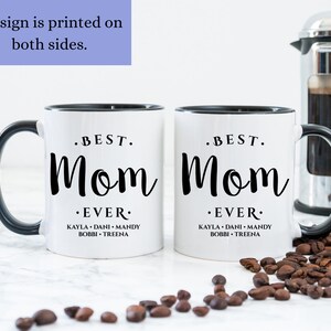 Best Mom Ever Mug, Mom Coffee Mug, Personalized Mom Mug, Mother's Day ...