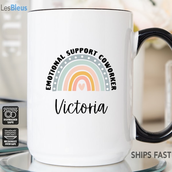 Emotional Support Coworker Cups - Etsy