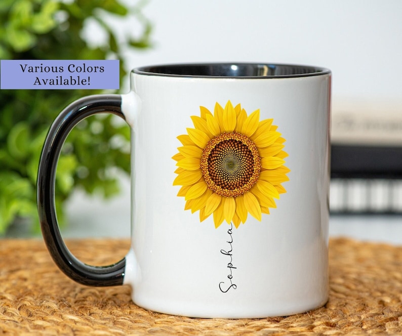 Sunflower Mug Sunflower Gifts Sunflower Cup Sunflower - Etsy
