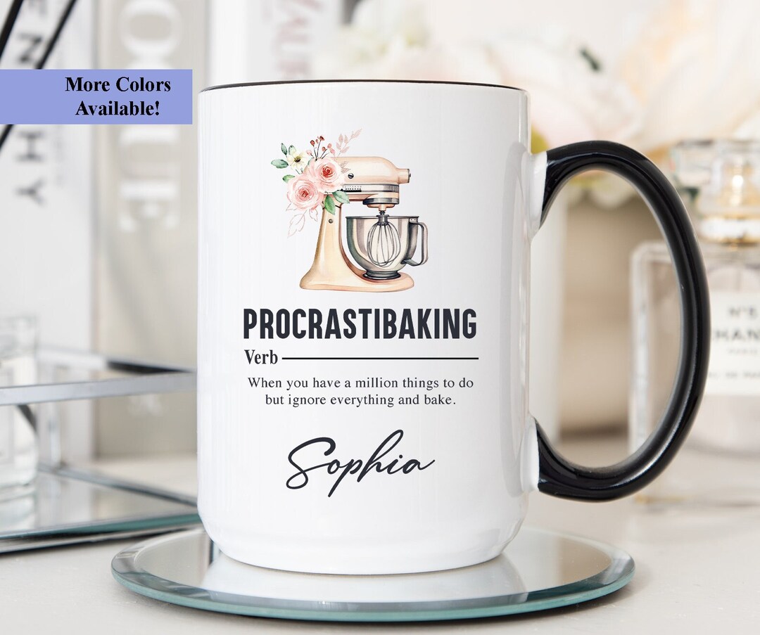 Procrastibaking Mug, Baking Coffee Mug, Baking Cup, Baking Gift for ...