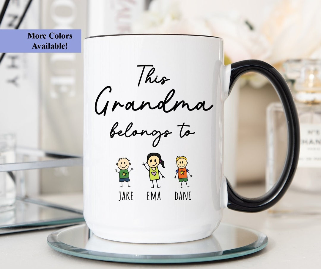 This Grandma Belongs to Mug, Grandma Mug From Grandkids, Grandma Gift ...