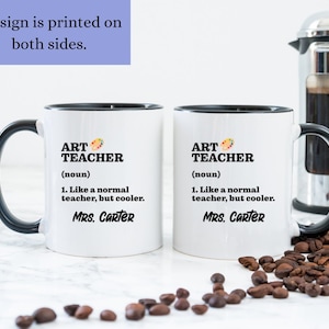 Art Teacher Definition Mug, Art Teacher Gift, Art Teacher Definition ...