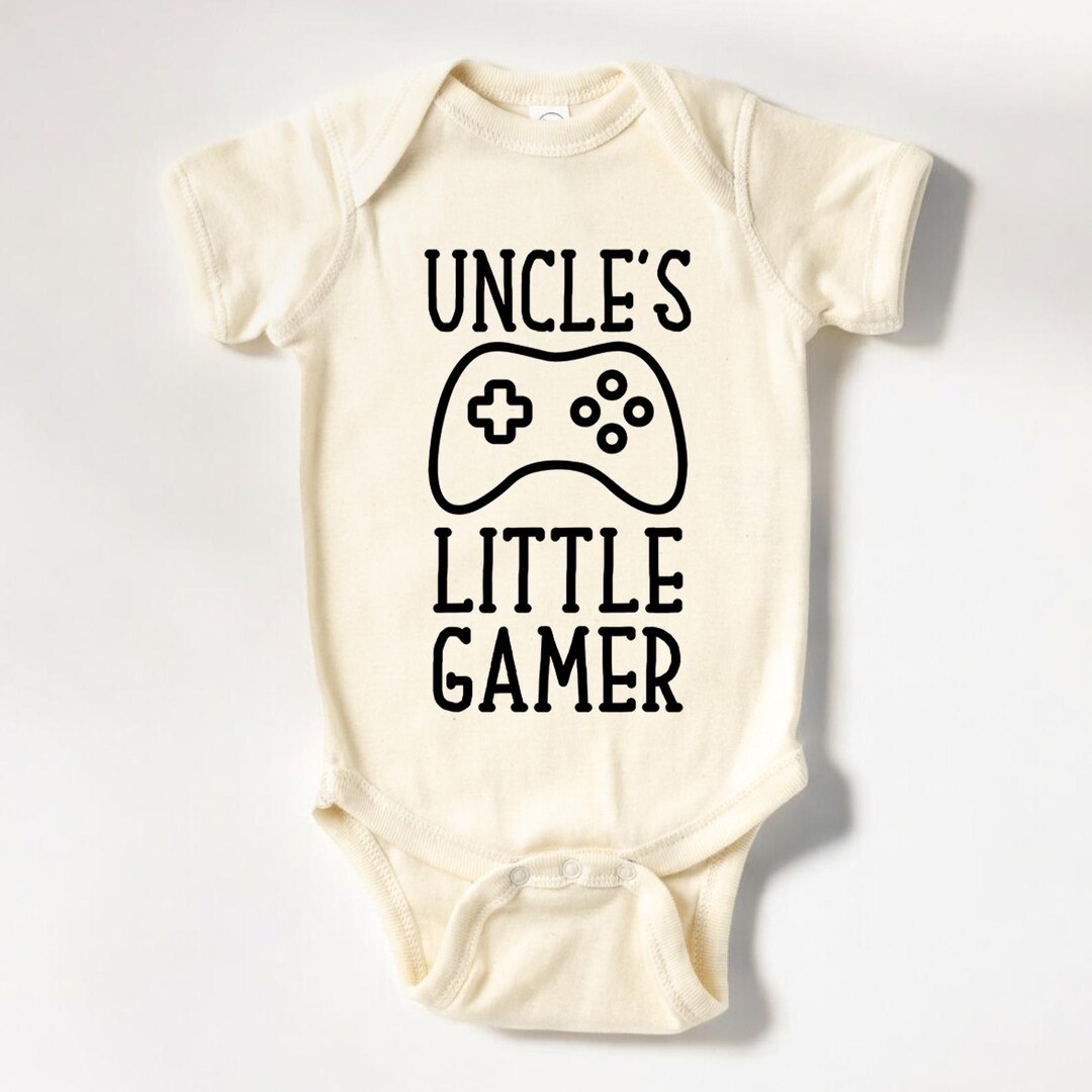 Uncle's Little Gamer Onesie®, Baby Gamer Bodysuit, Uncle Baby Gamer ...
