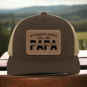My Favorite People Call Me PAPA Hat, Personalized Papa Hat, Papa ...