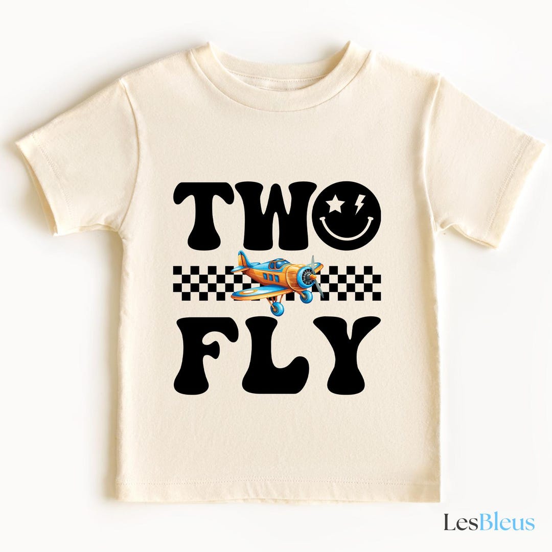 Two Fly Shirt, Second Birthday Toddlershirt, Two Fly Birthday Tee, Two ...