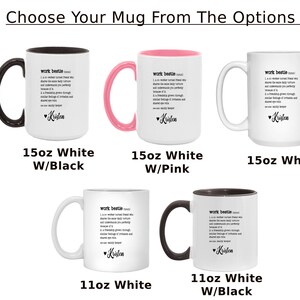 Work Bestie Mug, Work Bestie Coffee Cup, Gift for Coworker ...