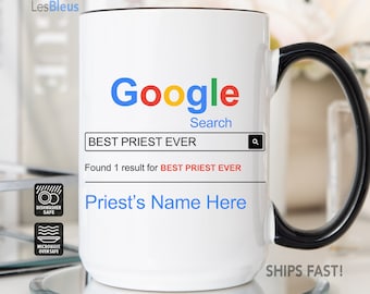 Priest Mug, Priest Gifts, Gift for Priest Gift Idea, Priest Coffee Mug ...