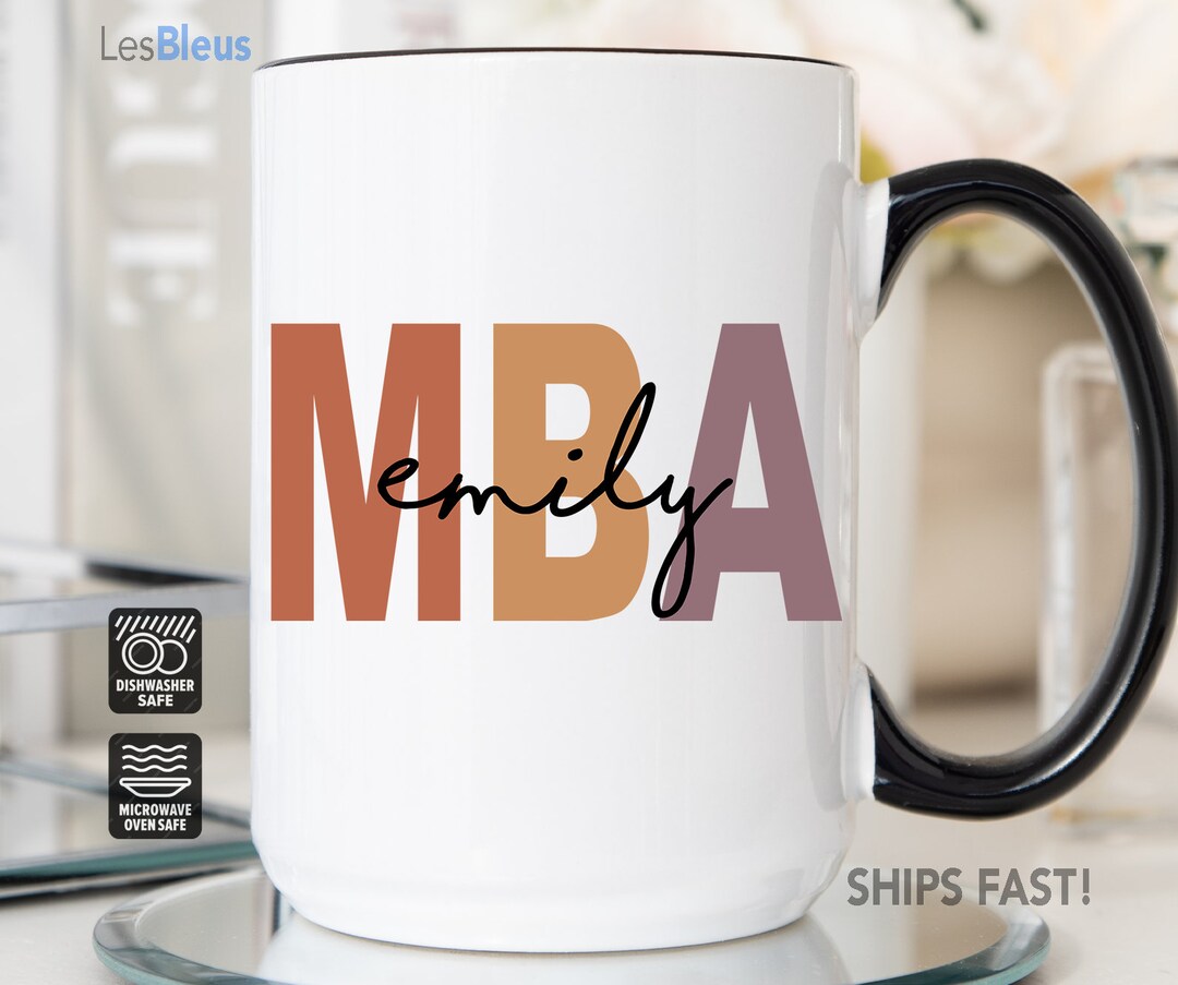 MBA Mug Personalize, MBA Gift, MBA Gift for Women, Customize Mba Name ...