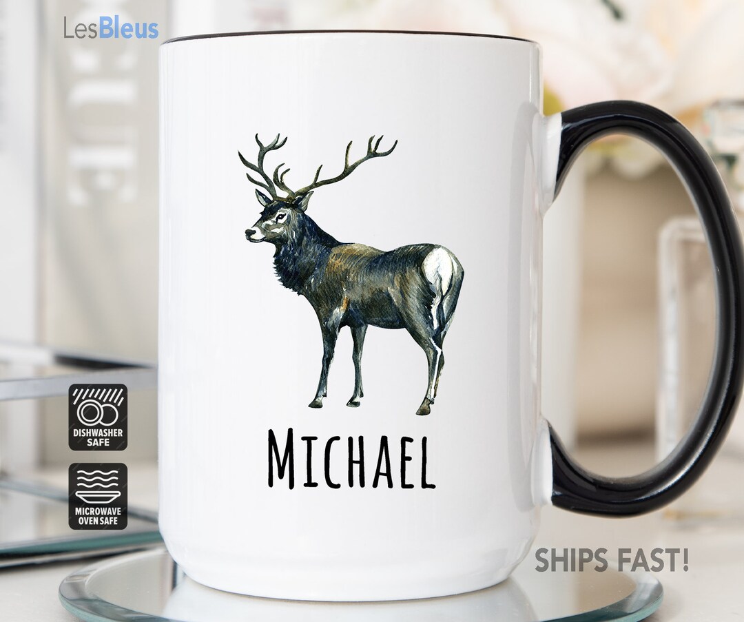 Personalized Deer Mug, Deer Gifts for Men, Hunting Gifts for Men, Deer ...