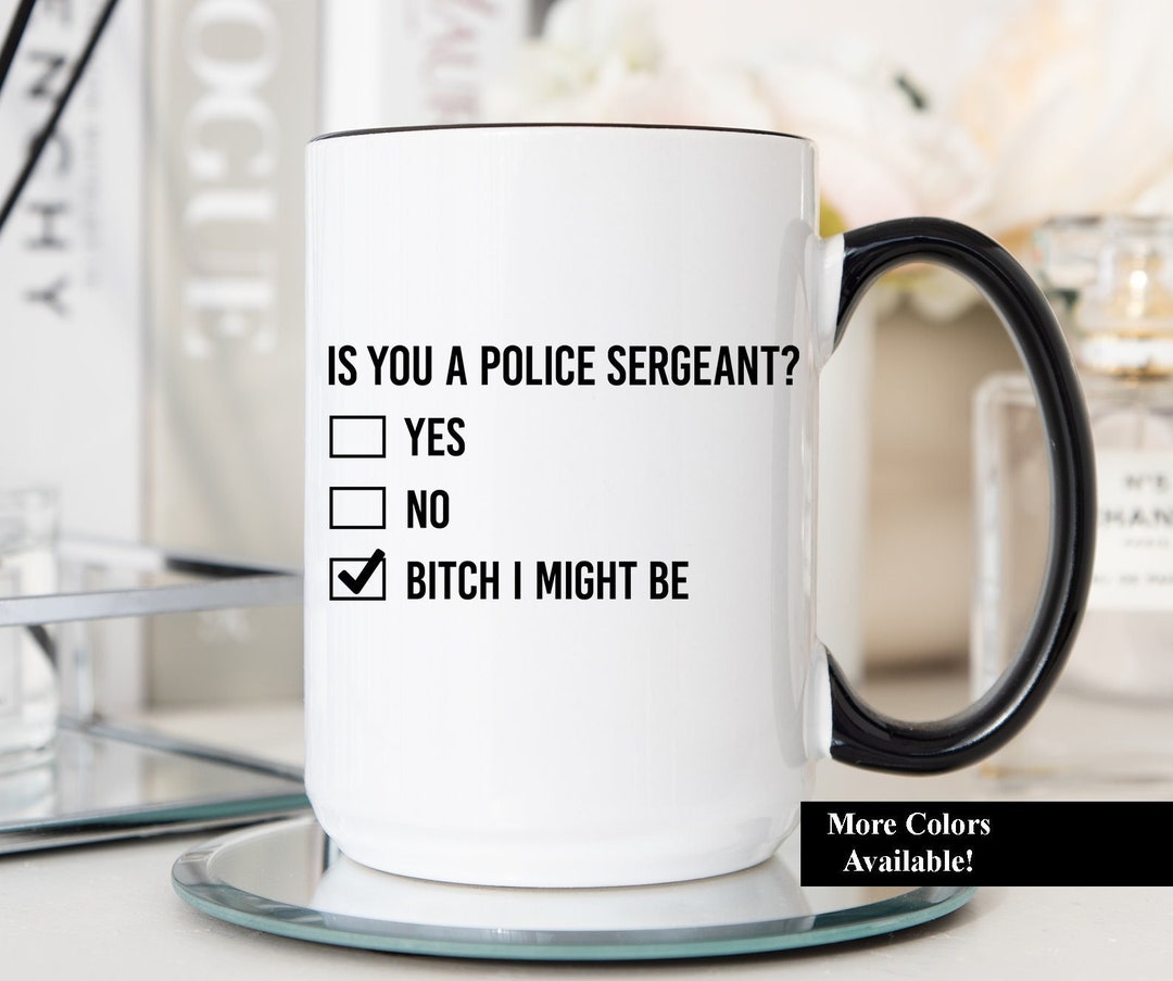 Police Sergeant Mug, Police Sergeant Gift for Men, Police Sergeant Cup ...