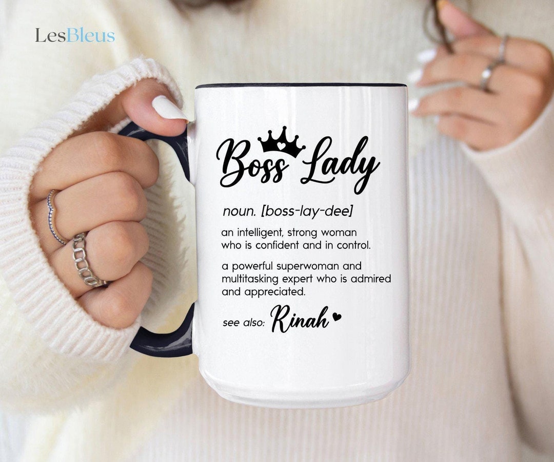 Boss Lady Mug, Personalized Boss Lady Definition Mug, Boss Gift for ...