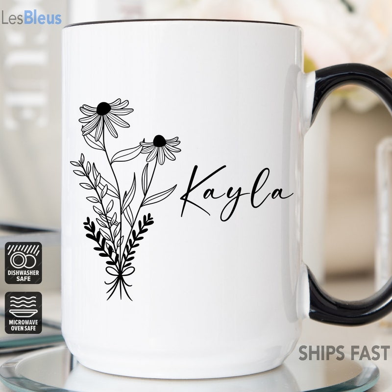 Floral Coffee Mug - Etsy