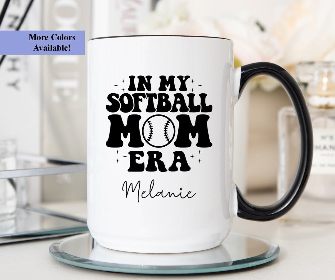 In My Softball Mom Era Mug, Softball Mom Cup, Gift for Softball Mom ...
