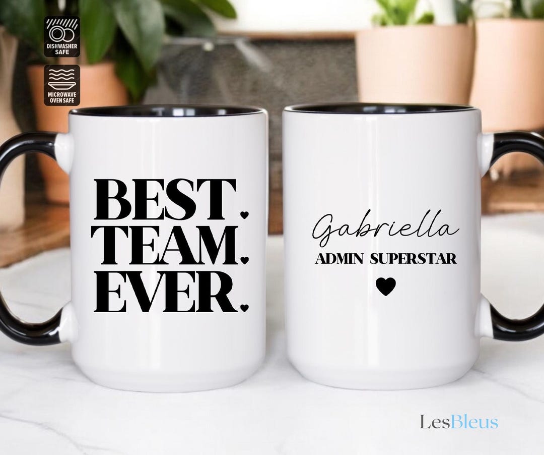 Best Team Ever Mug, Employee Appreciation Gifts, Personalized Coworker ...