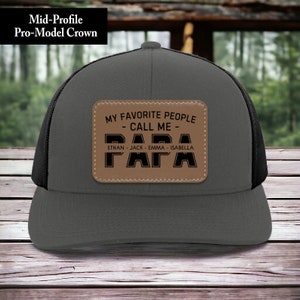 My Favorite People Call Me PAPA Hat, Personalized Papa Hat, Papa ...