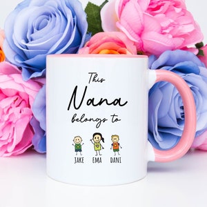 Nana Mug With Kids Names, Nana Mug Personalized, Nana Gift, Nana ...