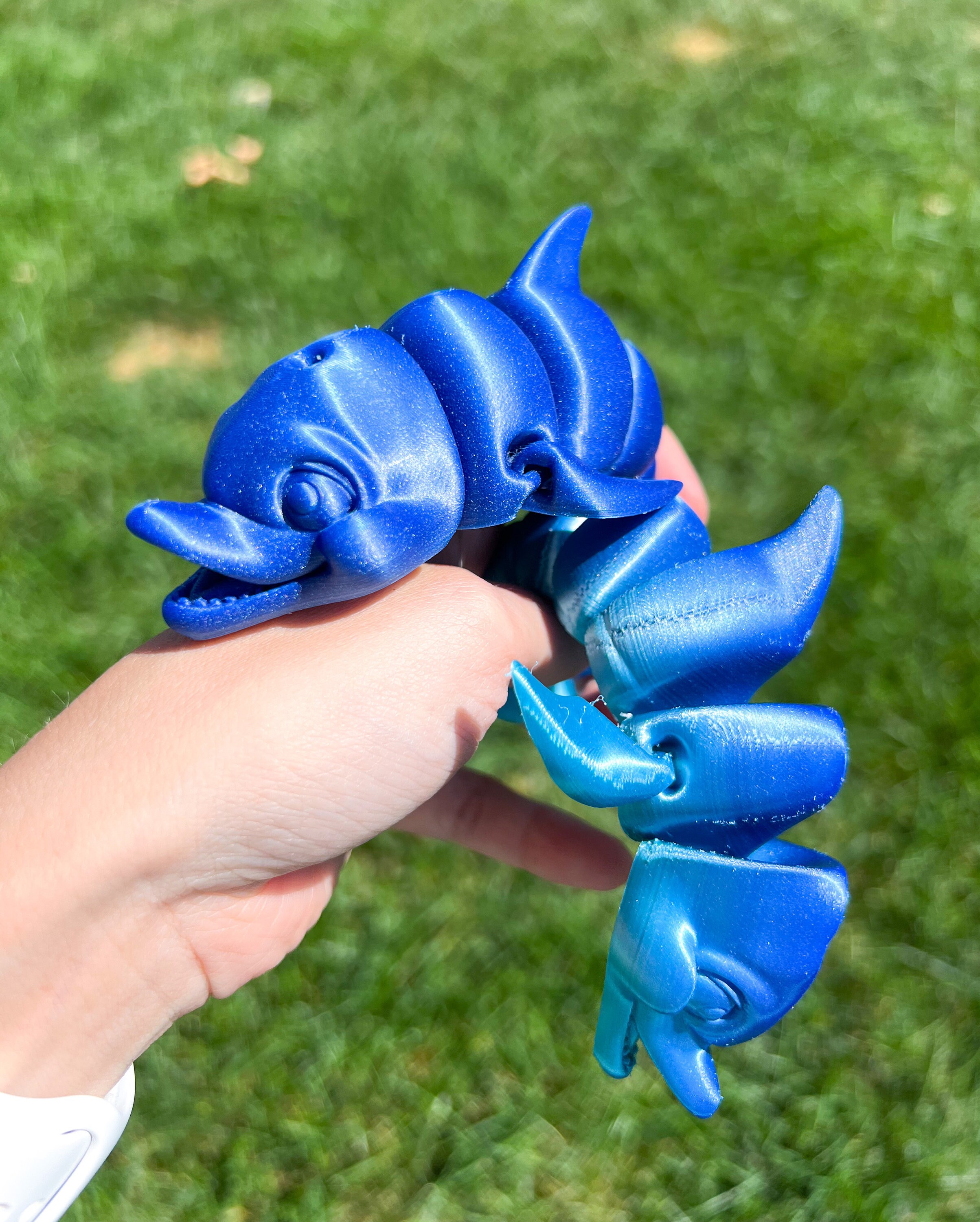 Flexi Glitter Dolphin Fidget Toy | Articulated Figurine - Etsy